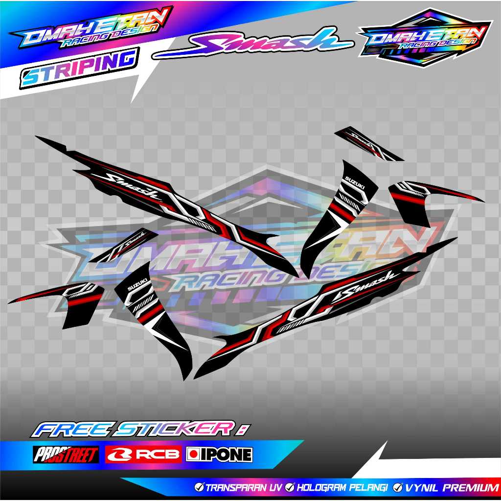 Jual STRIPING VARIASI MOTOR SMASH / STICKER LIST VARIASI SUZUKI SMASH ...