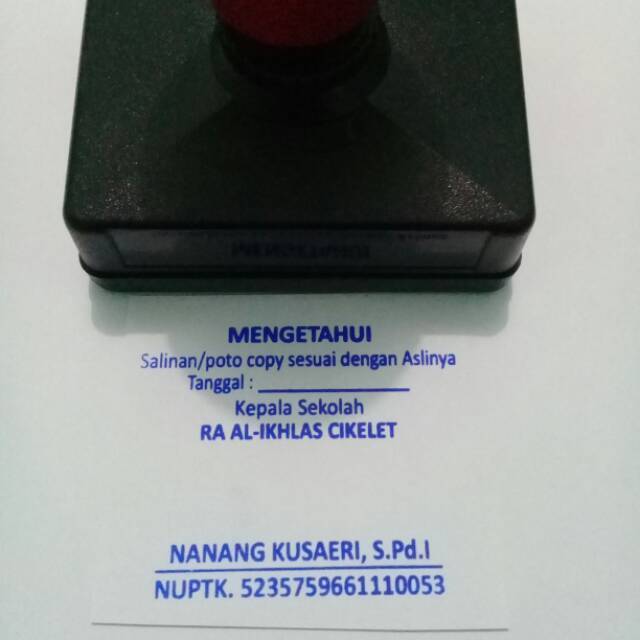 Jual Stempel Warna Mengetahui/Mengesahkan | Shopee Indonesia