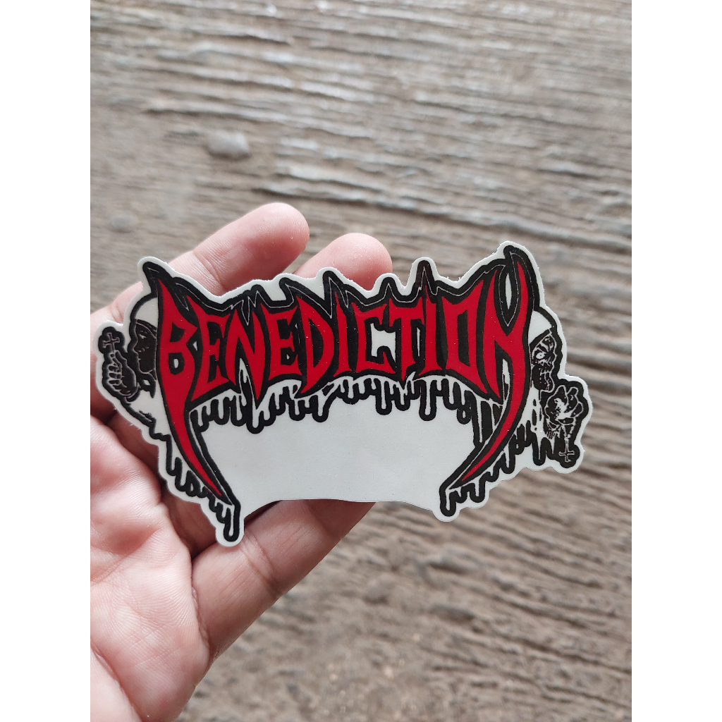 Jual Stiker BENEDICTION Logo - Sticker Band Death Metal - Stiker ...