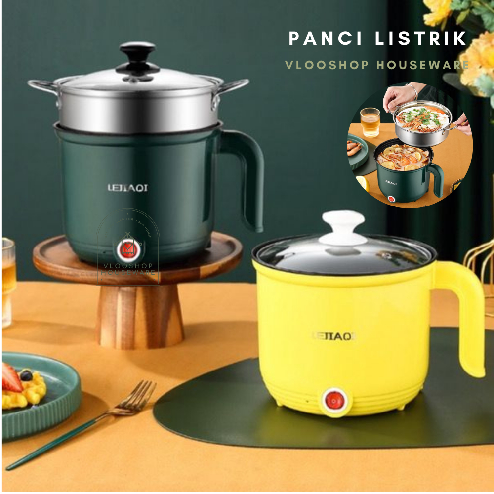 Jual PANCI LISTRIK MULTIFUNGSI | ELECTRIC FRY PAN 1.8L LAPIS KERAMIK ...