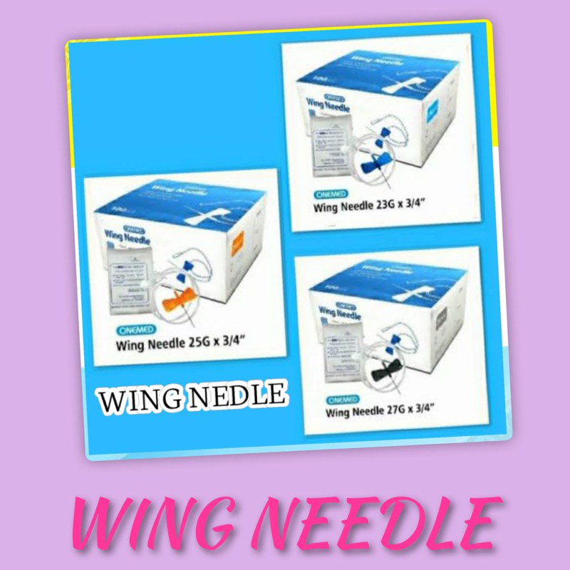 Jual WING NEDLE PER BOX ISI 100 Pcs / wing kupu box | Shopee Indonesia