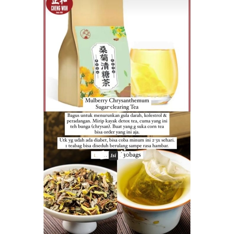 Jual Cheng Woh Diabetes Tea - Teh diabetes - Mulberry Chrysantemum Tea ...
