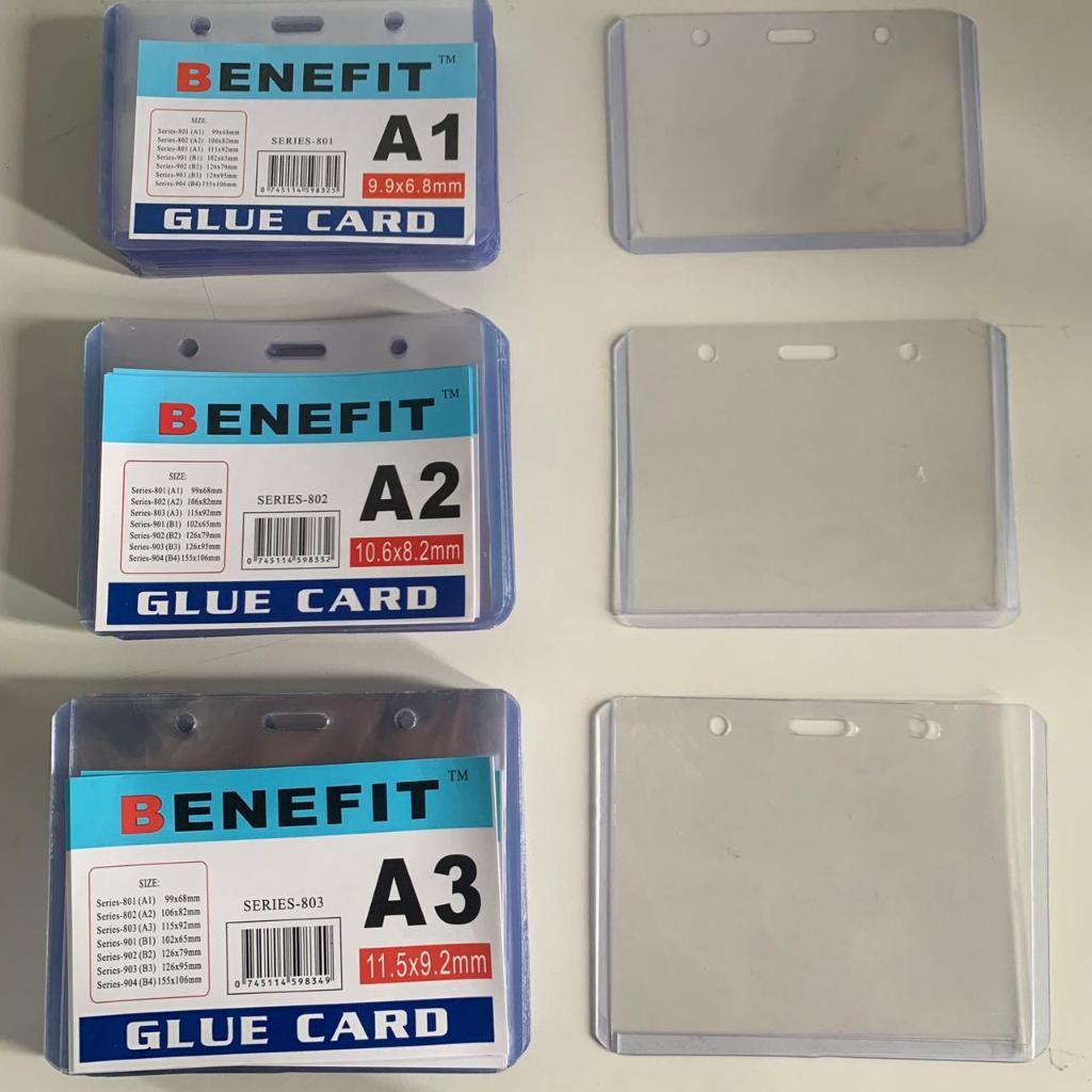Jual [20 PCS] Id Card BENEFIT Mika Plastik Transparan / Name Tag Mika Bening A1 A2 A3 | Shopee ...