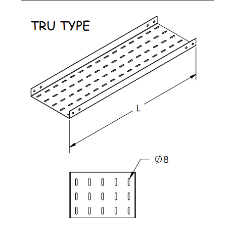 Jual Kabel Tray/Cable Tray Tipe U 200x100x2400 Elektro Plat 1.2 ...