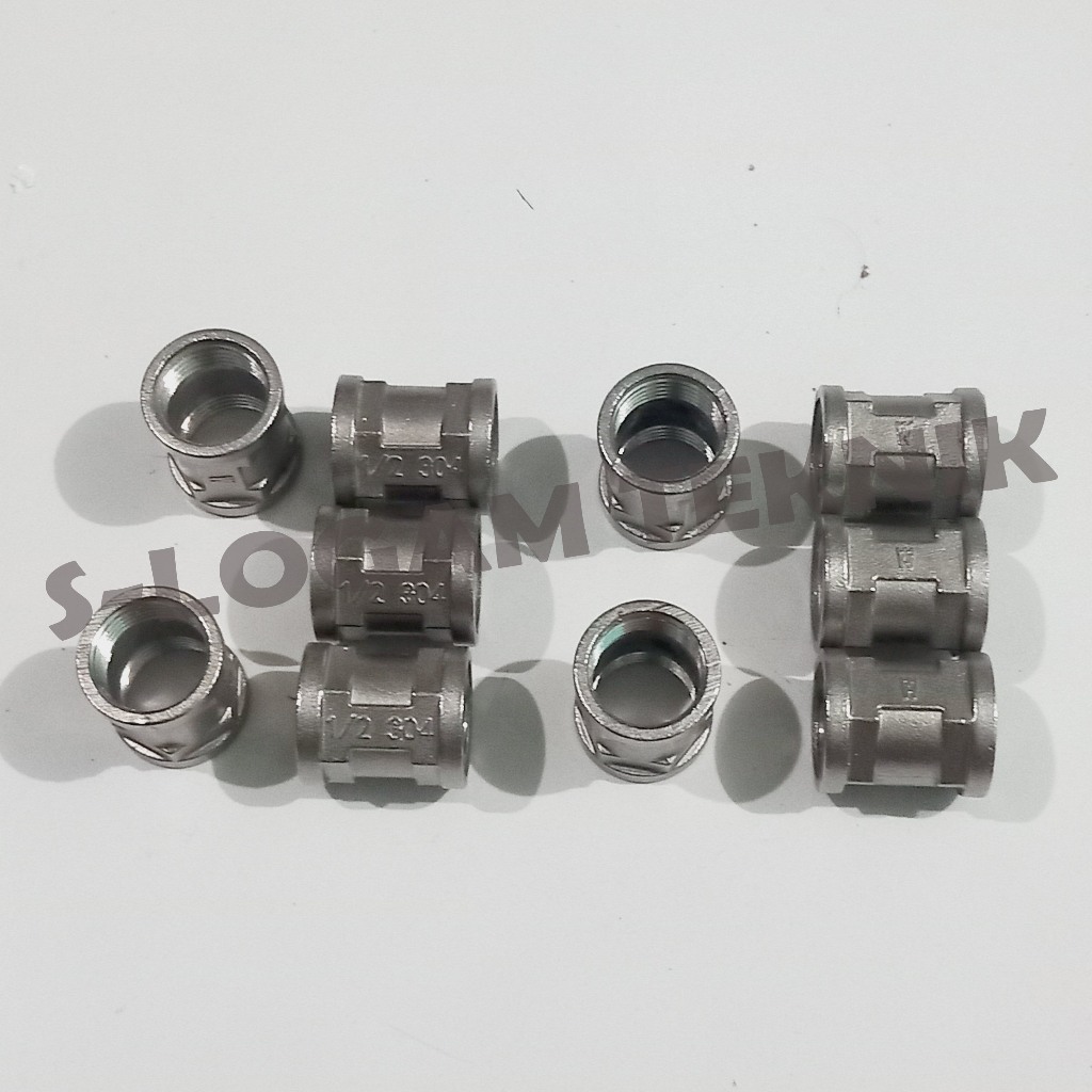 Jual Fitting Sok 1/2 Stainless Sock Lurus Drat Dalam | Shopee Indonesia