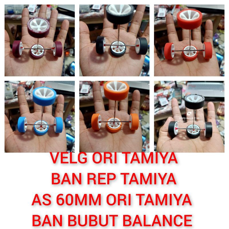 Jual Ban Bubut STB 25,70-26mm Ban Rep Tamiya + Velg ORI Tamiya & as 60 ...