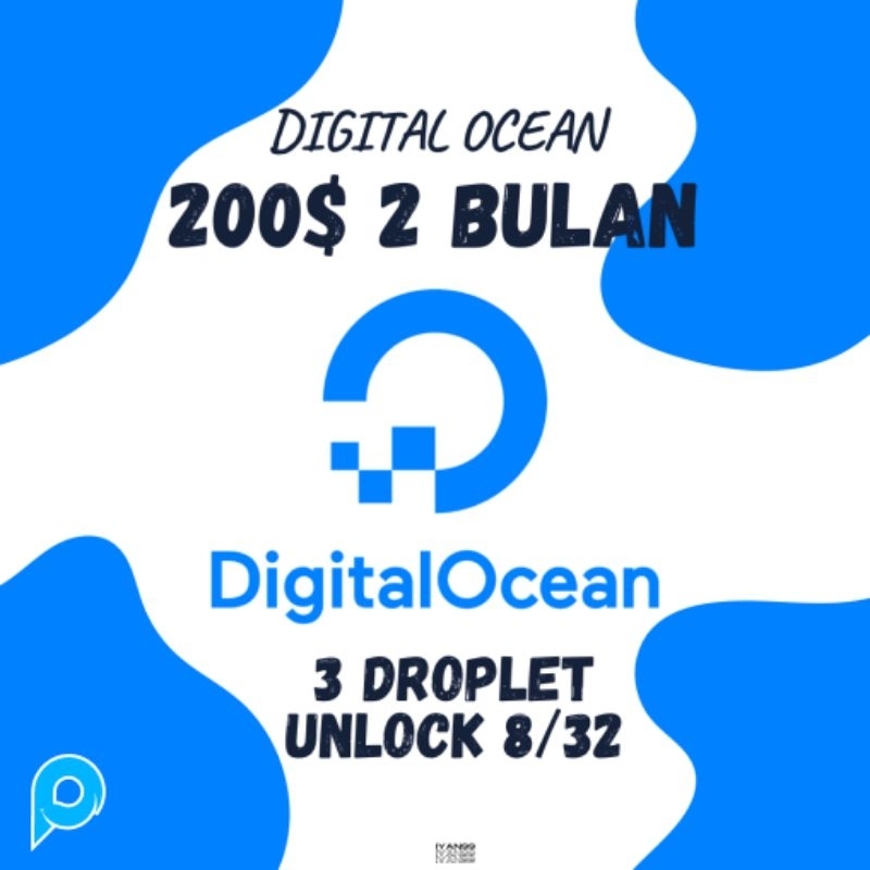 Jual Digital Ocean Credit 200$ 2 Bulan 3 - 10 Droplet | Shopee Indonesia