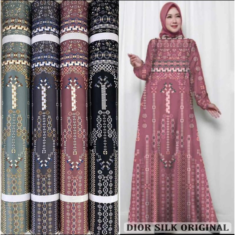 Jual Dior Silk Original Premium Murah Harga Per Setengah Meter | Shopee ...