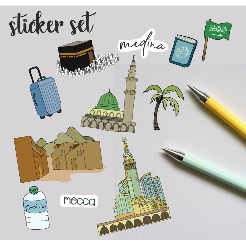 Jual StIcker Set Mecca Medina | Shopee Indonesia