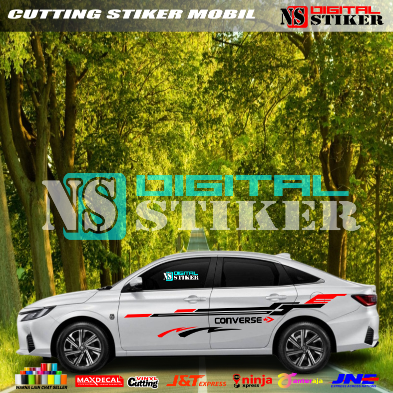 Jual Stiker Mobil Sedan Vios Stiker Cutting Vios Stiker Body Samping ...