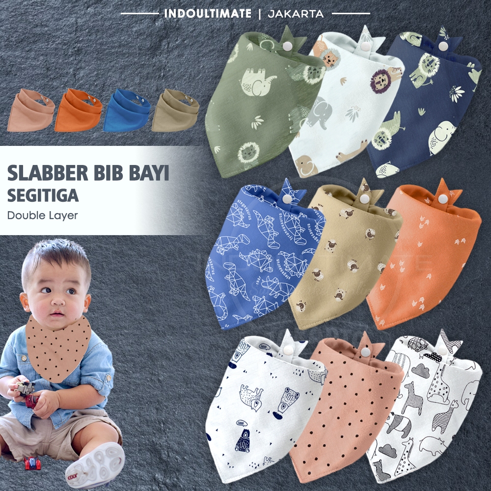 Jual Sleber Bayi Bib Segitiga MPASI Slaber Tatakan Celemek Air Liur ...