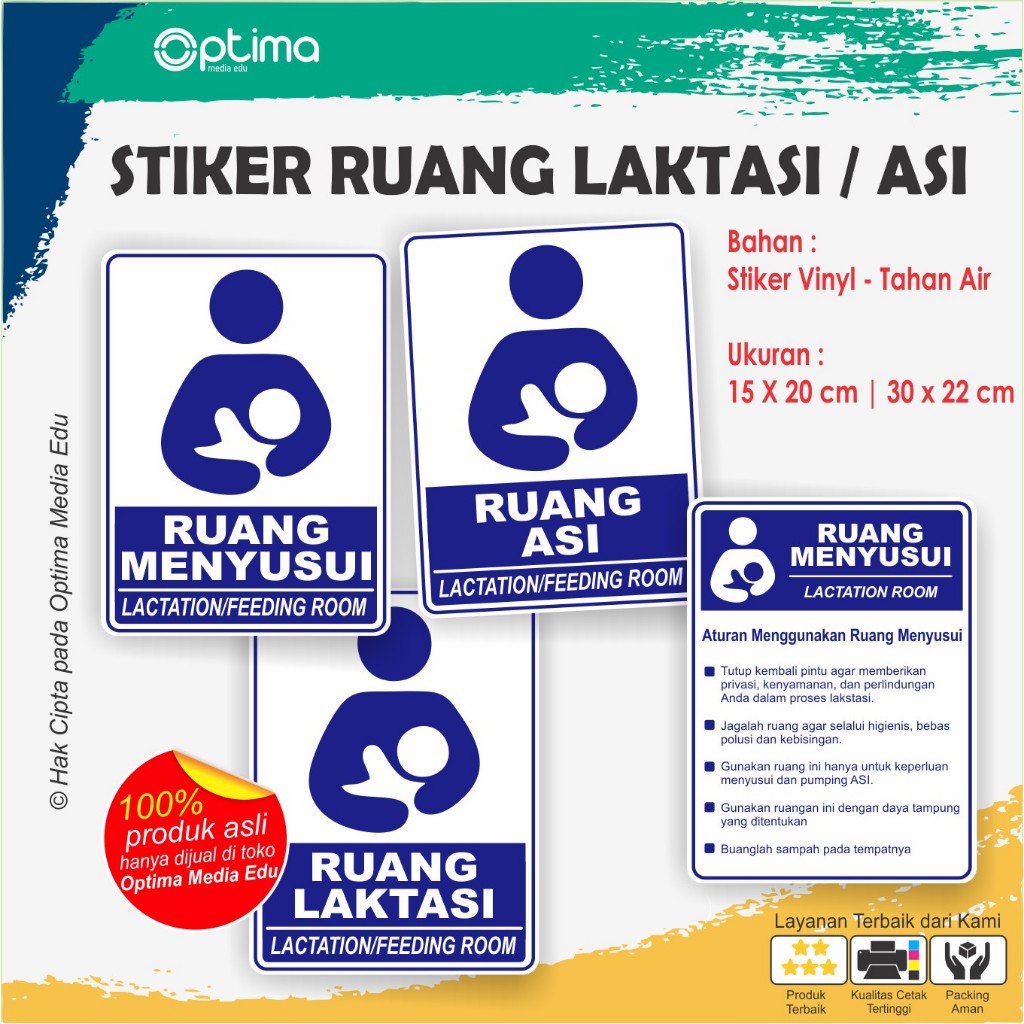 Jual Stiker Ruang Laktasi, Ruang ASI, Ruang Menyusui, dan Peraturan ...