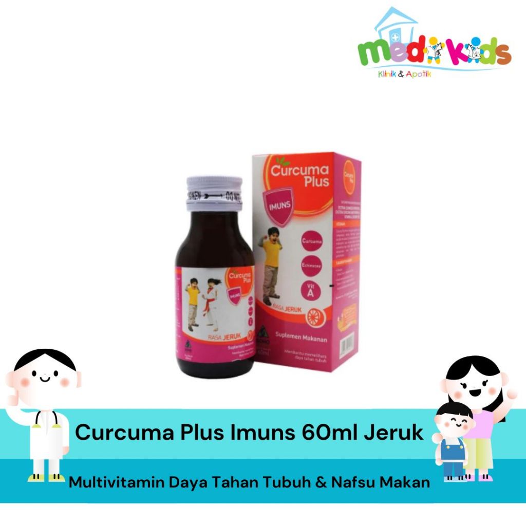 Jual Curcuma Plus Imuns Sirup 60ml Rasa Jeruk | Shopee Indonesia