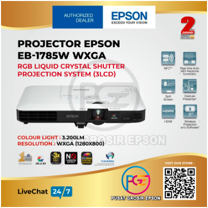 Jual PROJECTOR EPSON EB-1785W EB1785W EB 1785W ORIGINAL DAN GARANSI ...