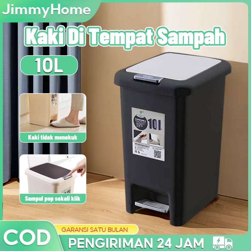 Jual Tempat Sampah Injak 10L Tong Sampah Tertutup Kotak Sampah Keranjang Sampah Dapur Kamar ...