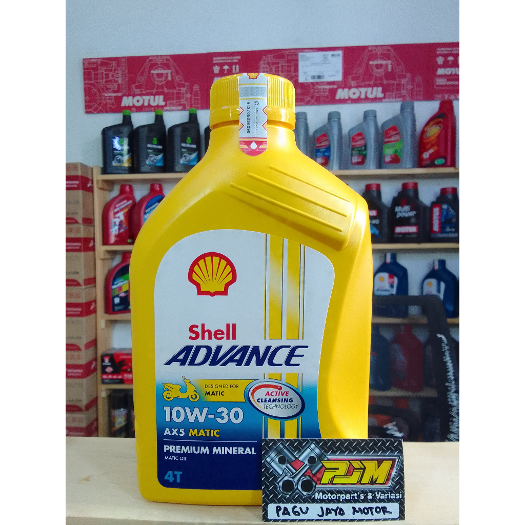 Jual SHELL AX5 MATIC SAE 10W 30 800ML OLI MESIN MOTOR MATIC (ORIGINAL) | Shopee Indonesia