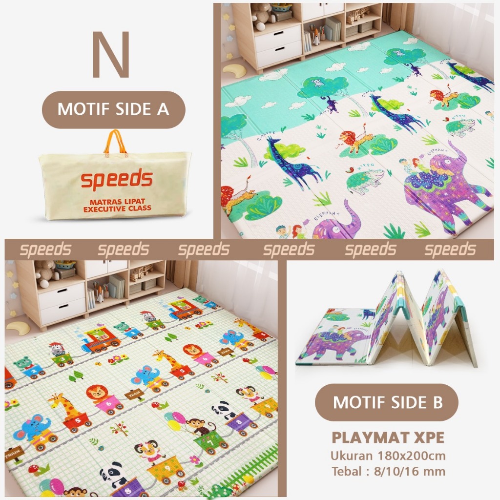 Jual SPEEDS SNI Playmat Bayi Matras Karpet Lipat Playmat Bayi Alas ...