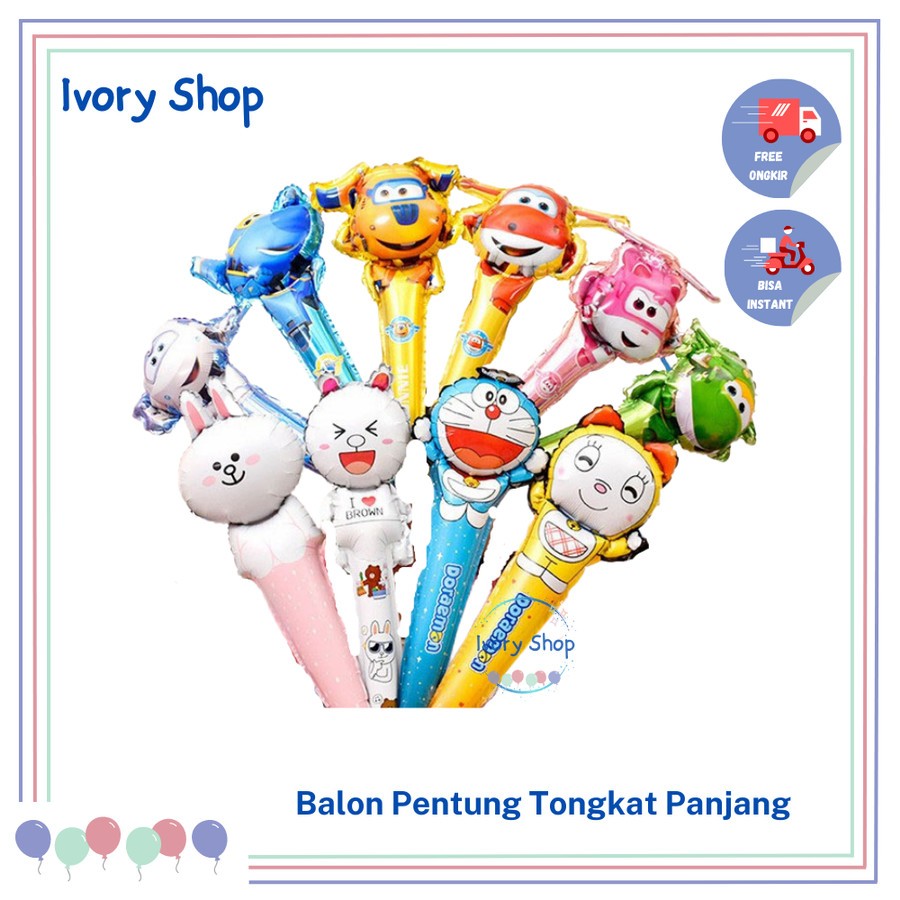 Jual Balon Foil Tongkat Pentung Karakter Superwing Astronot | Shopee ...