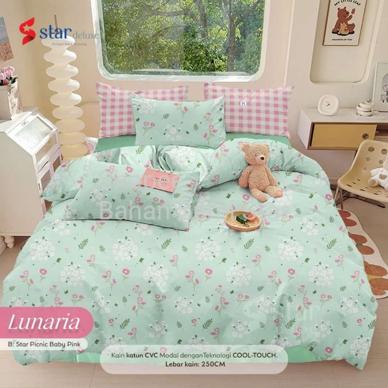 Jual Bahan Kain Sprei Star - Lunaria | Shopee Indonesia