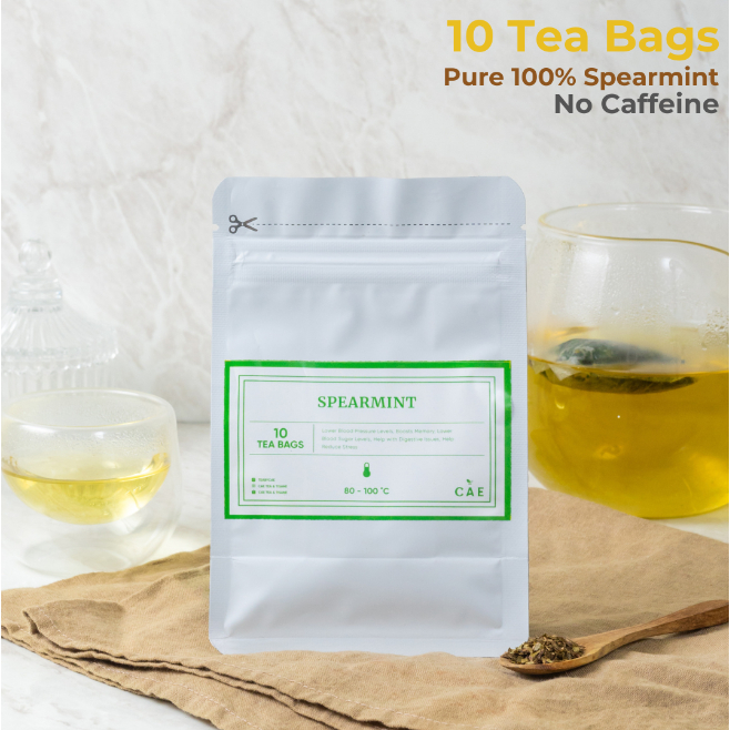 Jual SPEARMINT 10 TEA BAGS Teh Daun Mint Leaf Leaves Herbal Pure Organik Premium | Shopee Indonesia