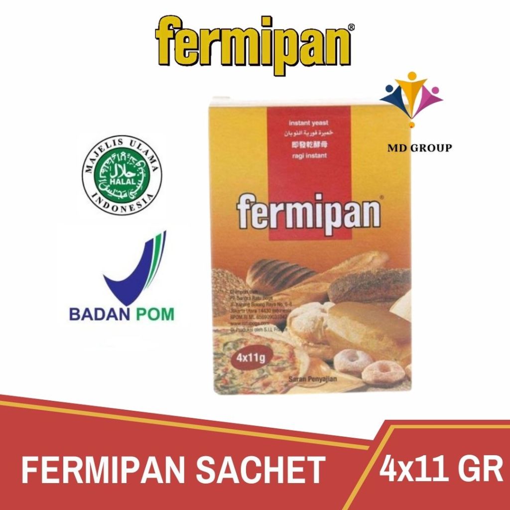 Jual FERMIPAN RAGI INSTANT 1 BOX (4X11 GR) | Shopee Indonesia