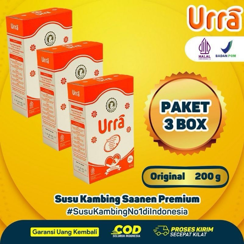 Jual Paket Hemat 3 Box Susu Urra Penambah Berat Tinggi Anak / Suplemen ...