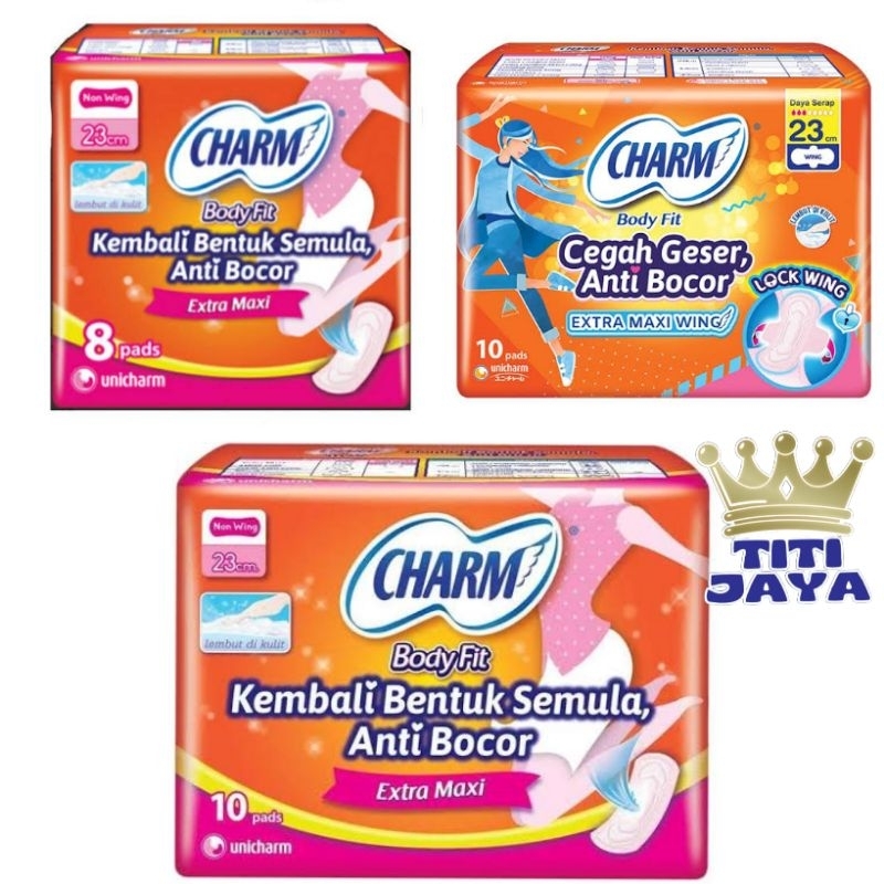 Jual PEMBALUT CHARM ISI 8 ISI 10 SOFTEX SAYAP TIDAK BERSAYAP NON WING ...