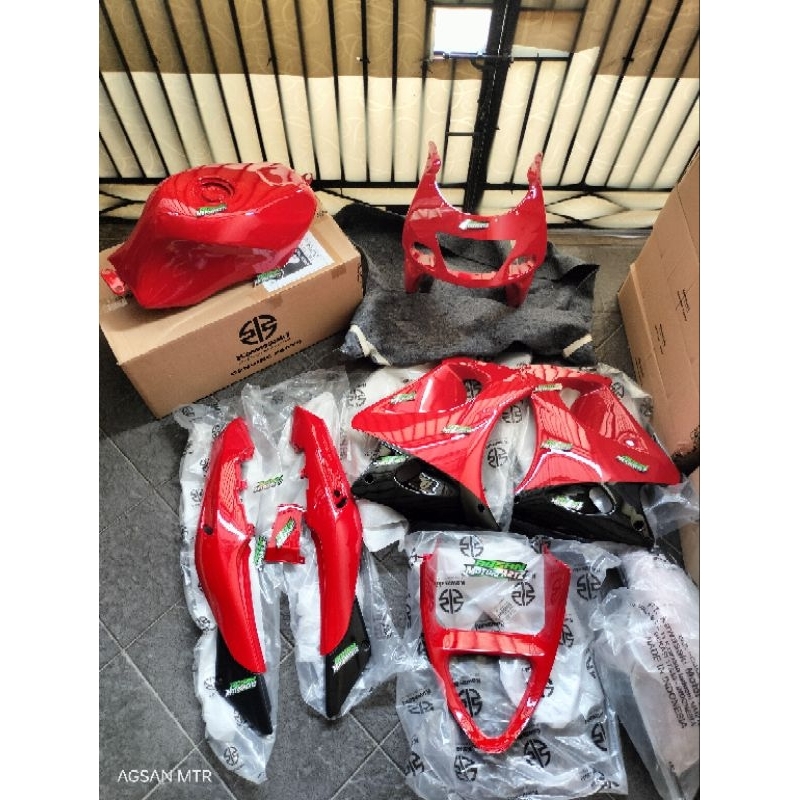 Jual PAKET FULL BODY NINJA RR OLD ZX150 MERAH CABE ORIGINAL KAWASAKI | Shopee Indonesia
