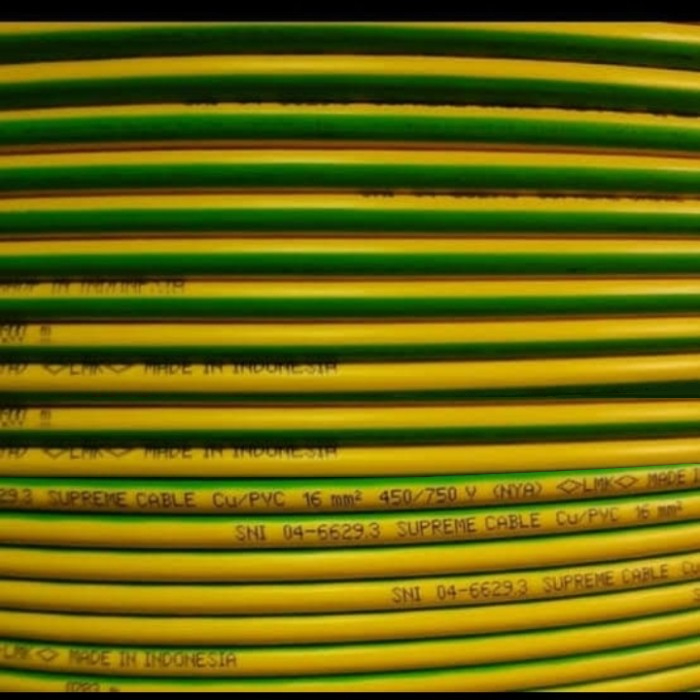 Jual Kabel Listrik Nya 1x16 ISI 1 16 MM Supreme Tunggal Single Core Panel Grounding Kawat ...