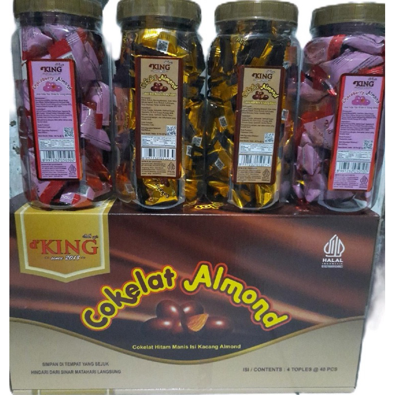 Jual Coklat Varian Almond D’KING ( 2 coklat & 2 chocoberry ) | Shopee ...
