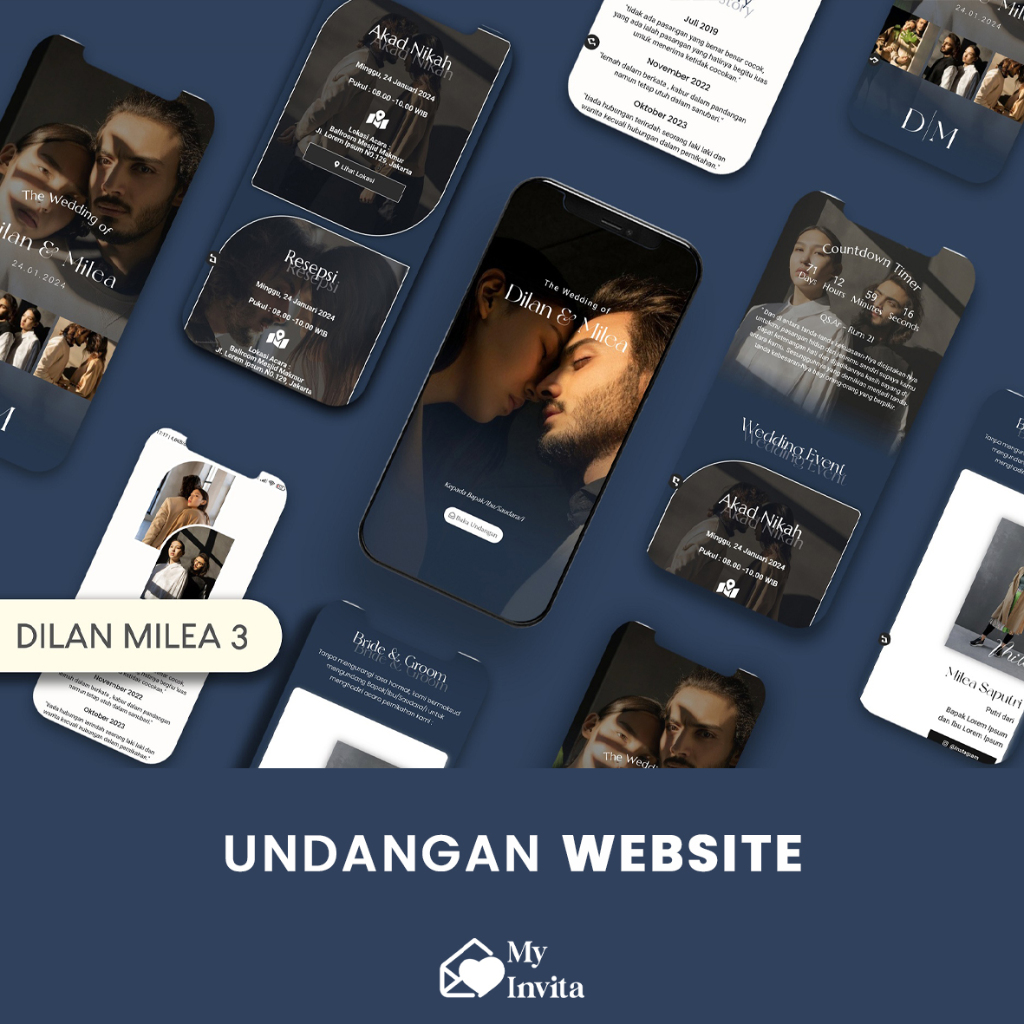 Jual 𝐌𝐲𝐈𝐧𝐯𝐢𝐭𝐚 𝐔𝐍𝐃𝐀𝐍𝐆𝐀𝐍 𝐖𝐄𝐁𝐒𝐈𝐓𝐄 TEMA DILAN MILEA 3 UNDANGAN DIGITAL WEBSITE UNDANGAN PERNIKAHAN ...