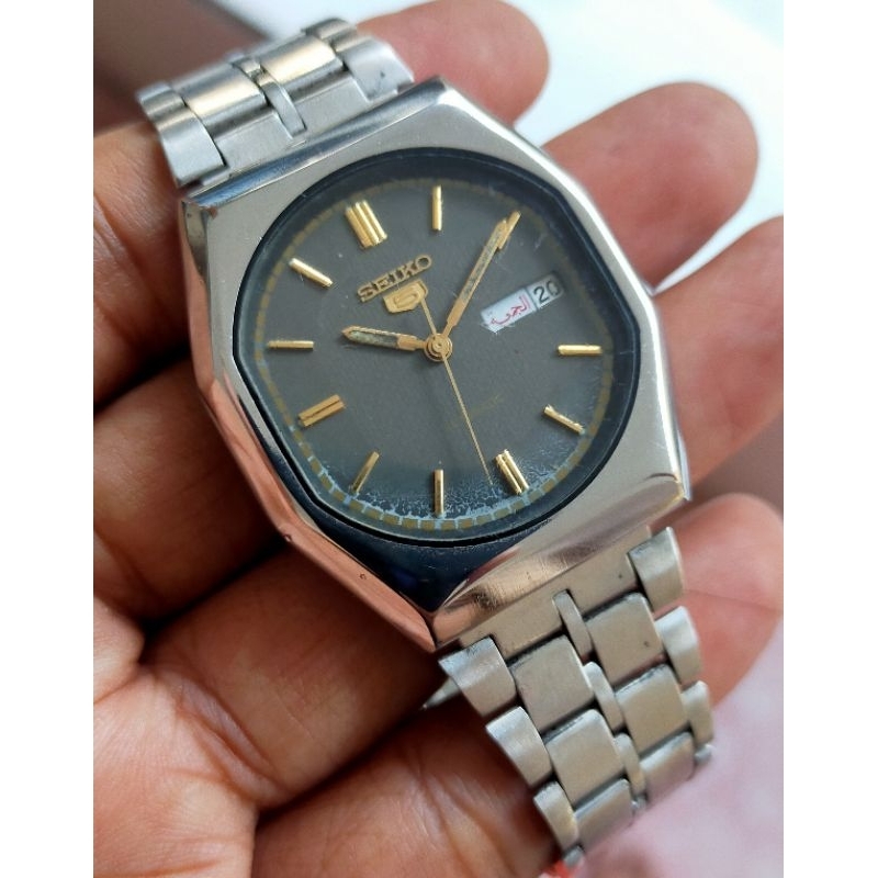 Jual Jam Tangan Seiko 5 Automatic Japan Vintage Cal 6309 Full Original Hexagonal Case | Shopee ...