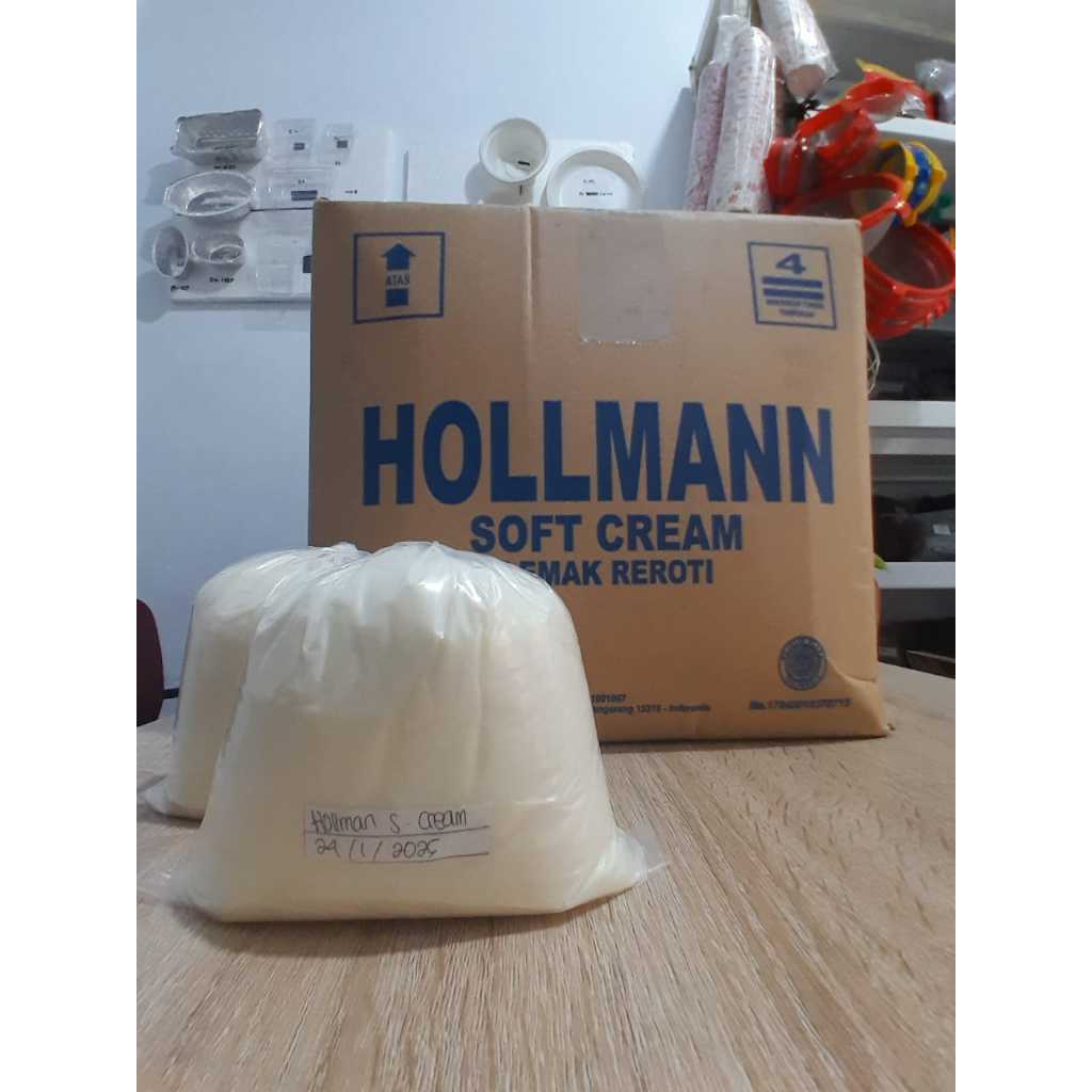 Jual HOLLMAN SOFT CREAM REPACK 250GR - 1KG | Shopee Indonesia