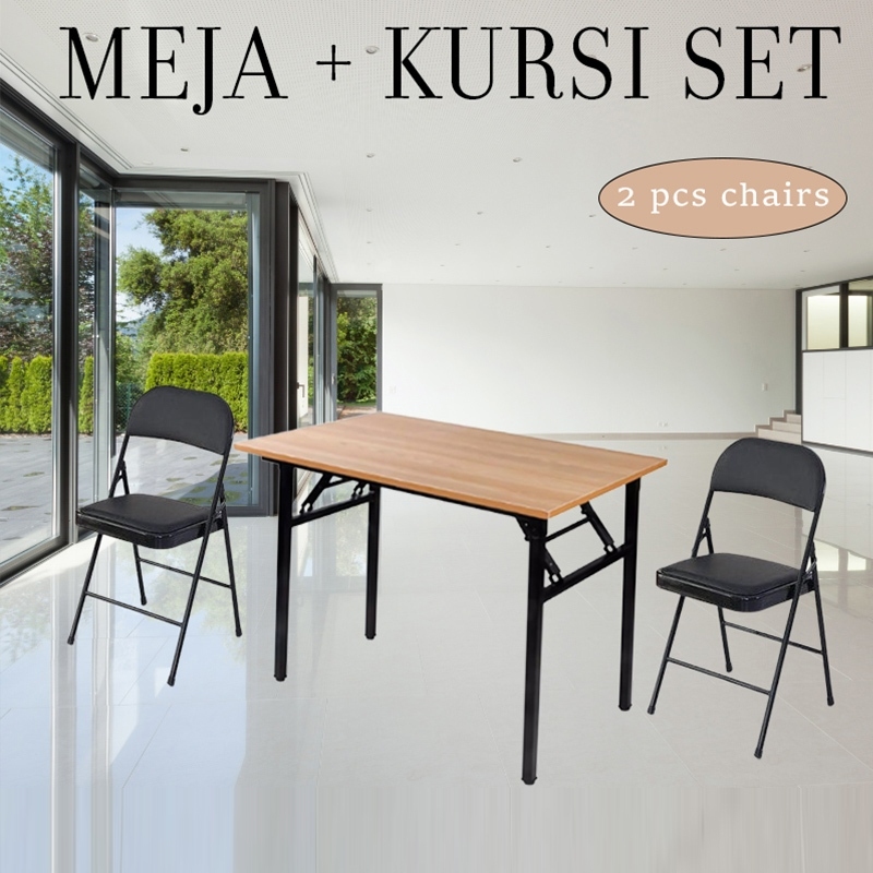 Jual Set Meja Kursi Lipat 1 Meja 2 Kursi Meja Belajar Set Kursi ...