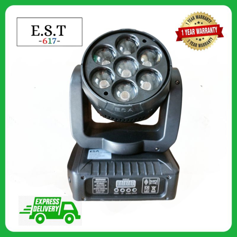 Jual Lampu panggung disco party moving zoom beam 7 x 10 watt full color ...