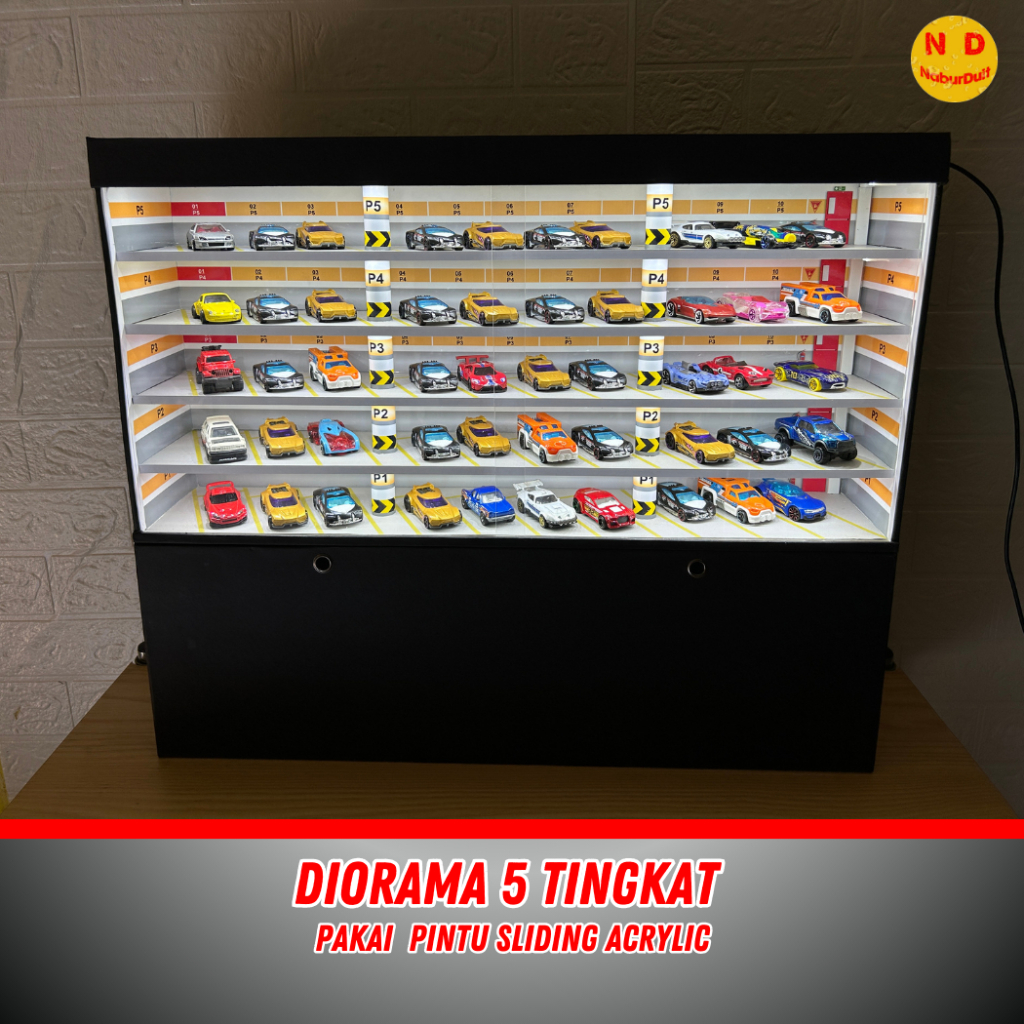 Jual Diorama Parkiran Mobil Hot Wheels / Diecast / Rak Hotwheels / Box ...