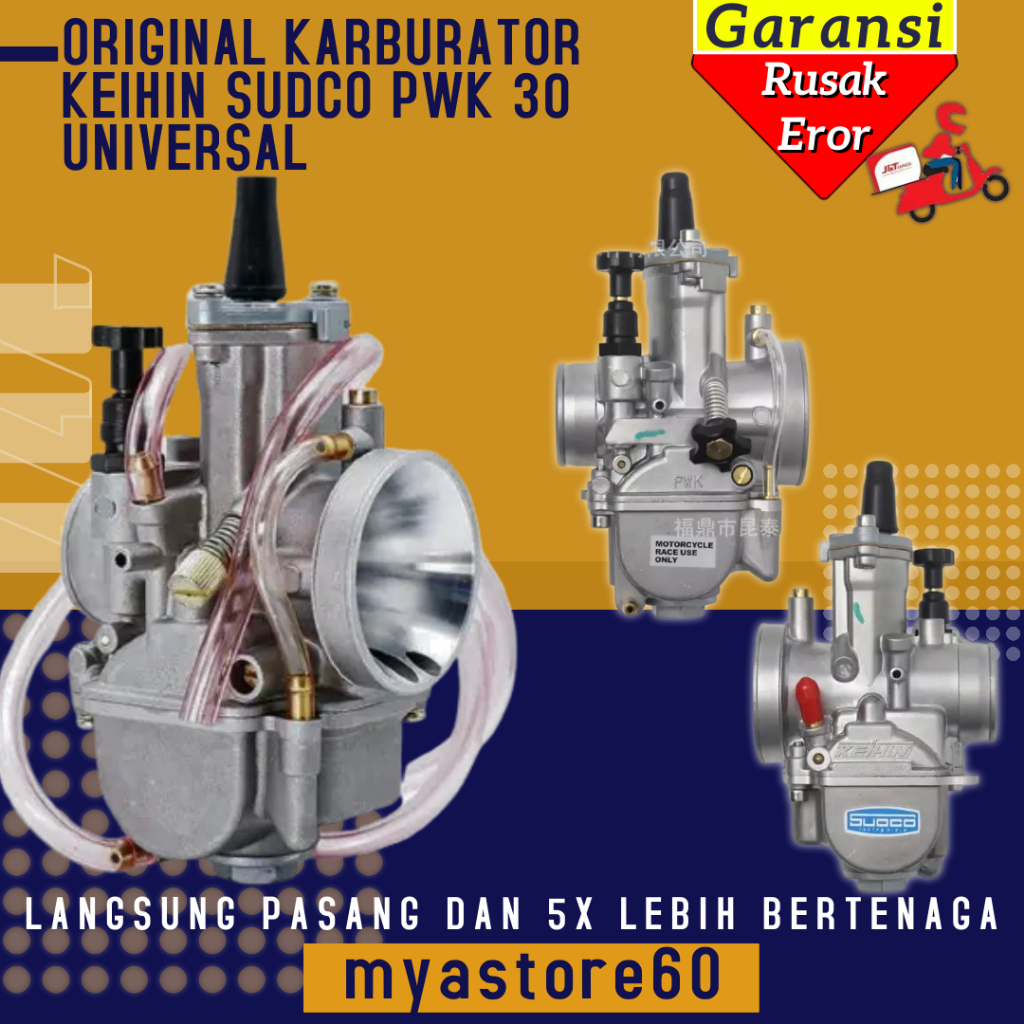 Jual Karburator Karbu Carburator Karbulator PWK 30 SUDCO Keihin Original Universal Sparepart ...