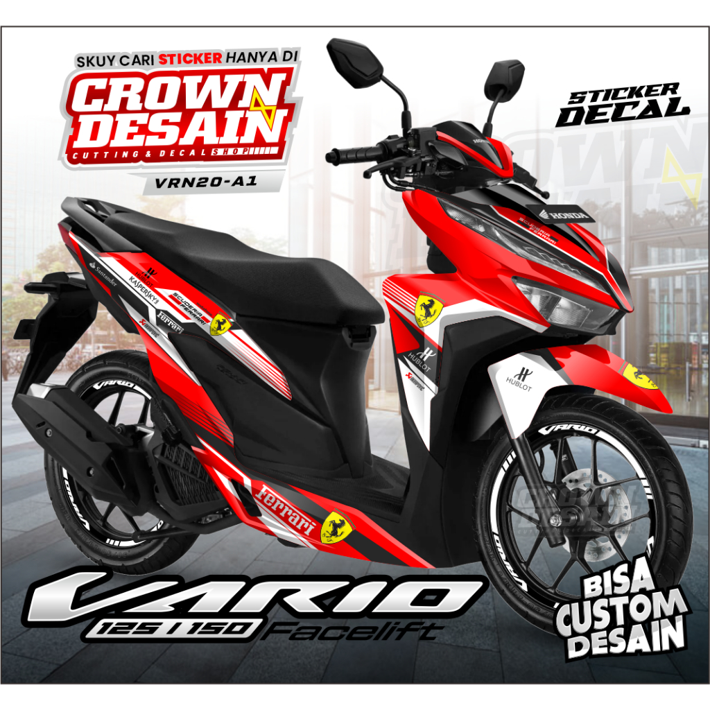 Jual Decal Vario 150 New 2018 Decal Vario 125 New Fullbody - Sticker ...
