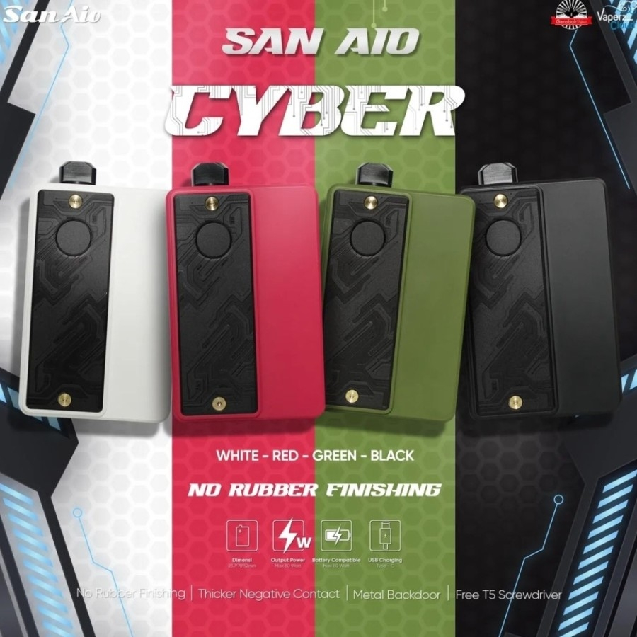 Jual San Aio Cyber AIO Boro Kit Device by VaperzCloud x Gerobak Vapor ...
