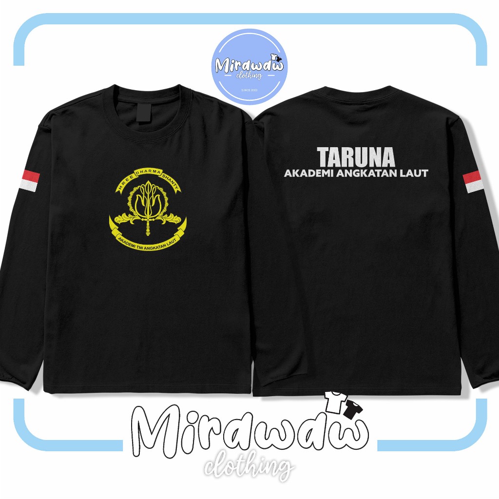 Jual Kaos Taruna Akademi TNI Angkatan Laut Logo DB Lengan Panjang Baju Distro | Shopee Indonesia