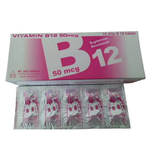 Jual VITAMIN B12 AFI FARMA 1 BOX ISI 10 STRIP | Shopee Indonesia