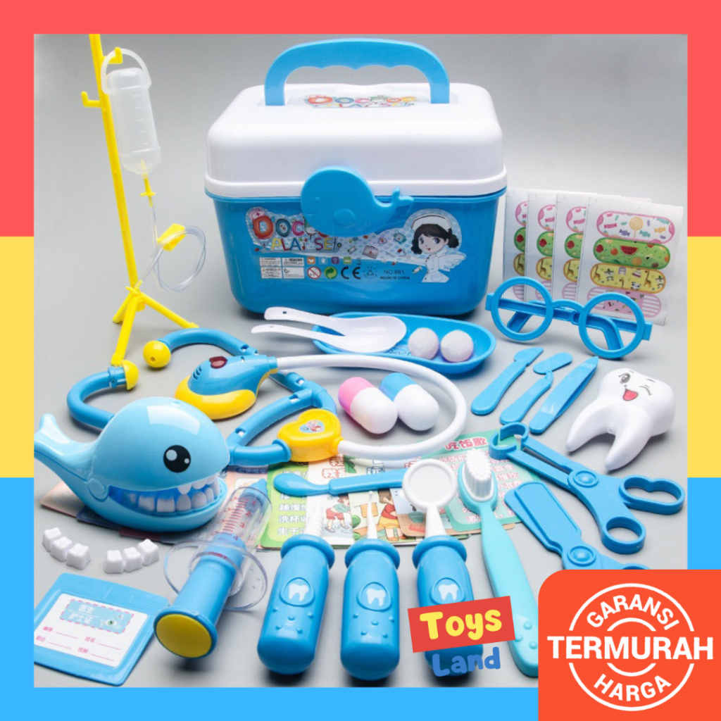 Jual Mainan Dokter Dokteran Koper Mainan Dokter Dokteran Anak Lengkap Dokter Dokteran Set Mainan ...
