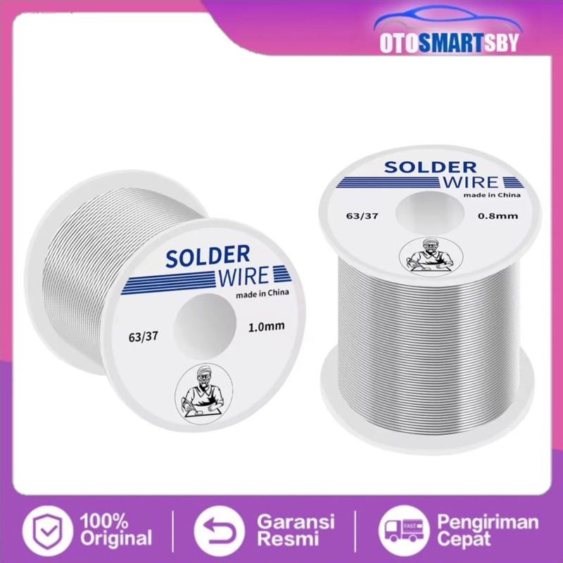 Jual TIMAH SOLDER 63/37 TIMAH 0.8MM DAN 1.0MM 50G & 100G | Shopee Indonesia