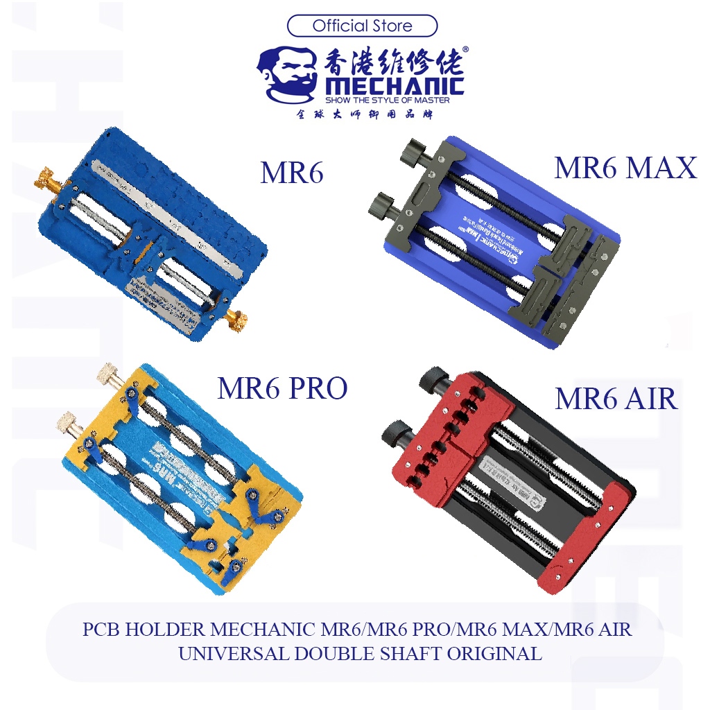 Jual Pcb Holder Mechanic MR6 Universal Double Shaft Original | Shopee ...