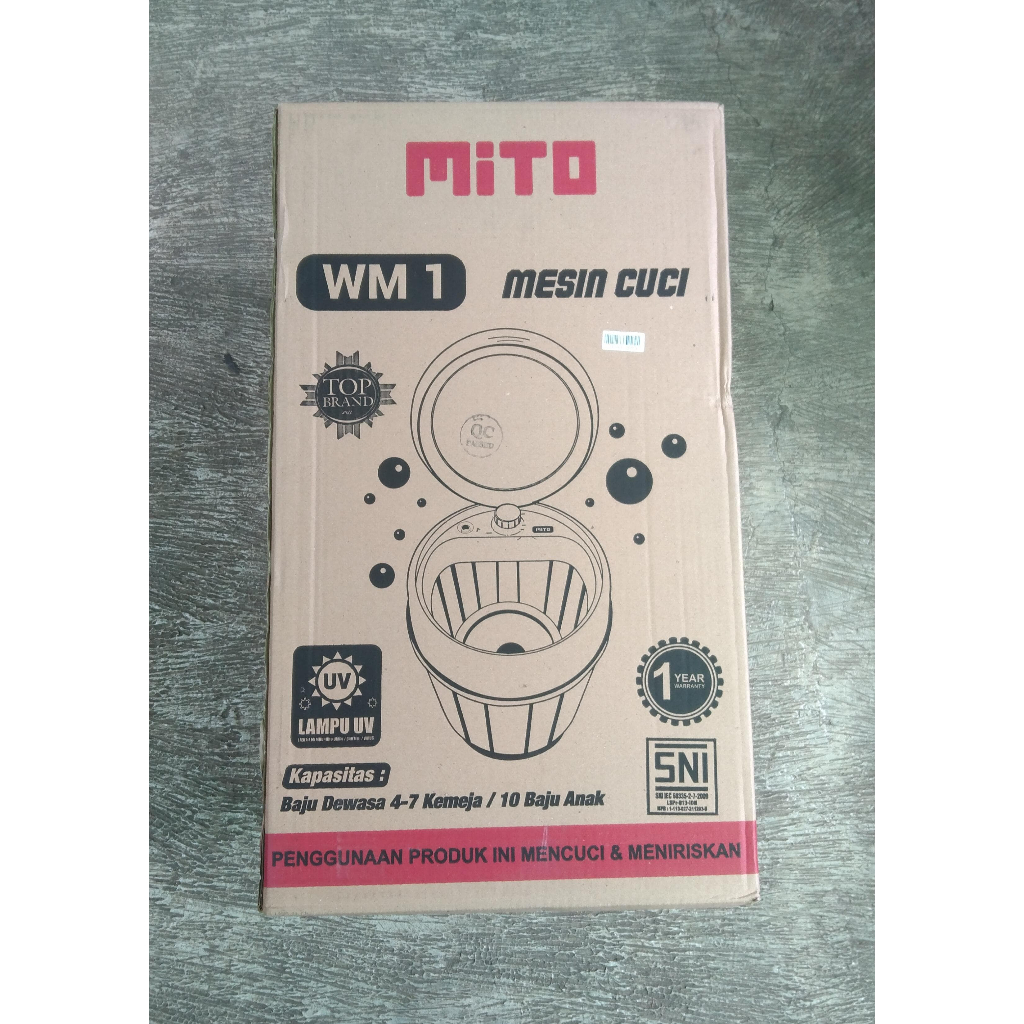 Jual MITO Washing Machine Mesin Cuci Portable 3.5 Kg WM1 | Shopee Indonesia