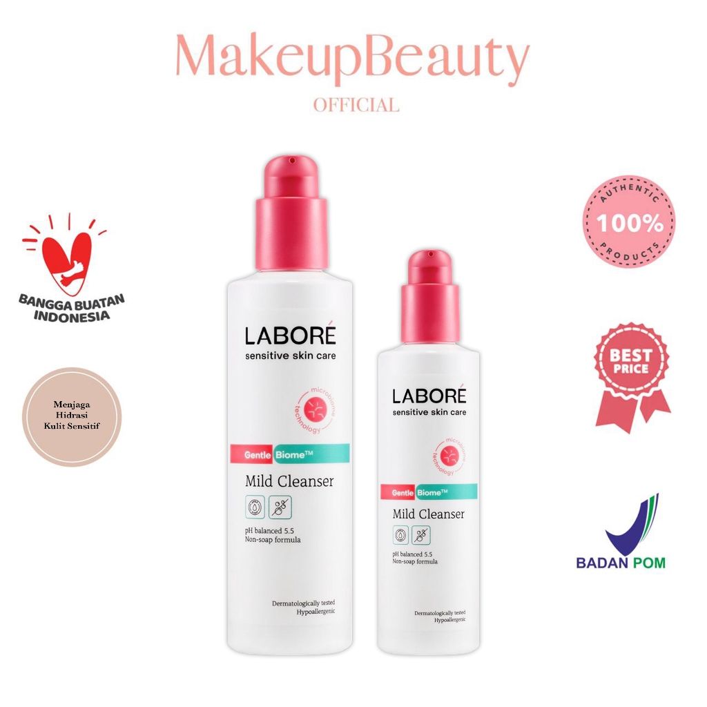 Jual LABORE GentleBiome Mild Cleanser 100ml | 225ml - Gentle Face Wash ...