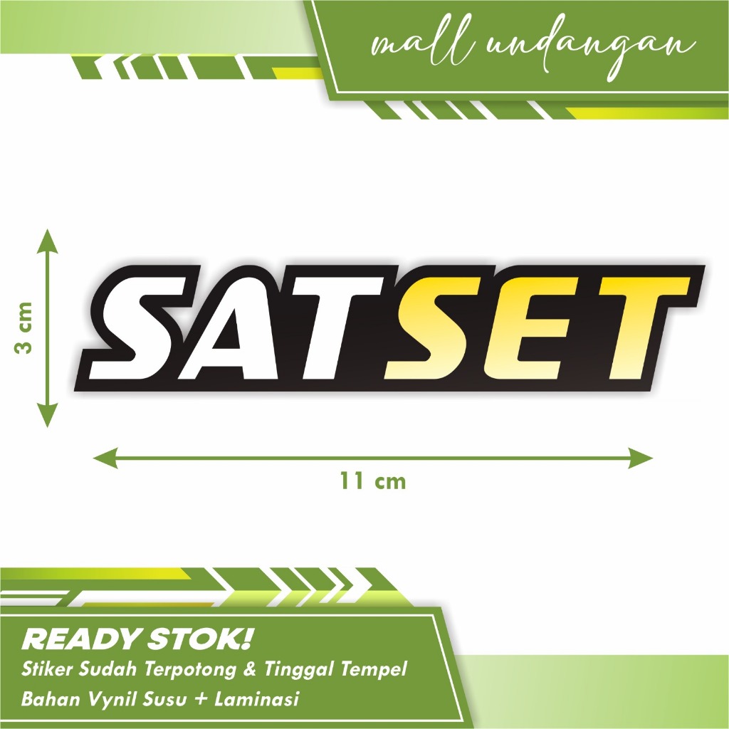 Jual STIKER MOTOR OTOMOTIF PRINT CUT - STIKER SAT SET READY STOK ...