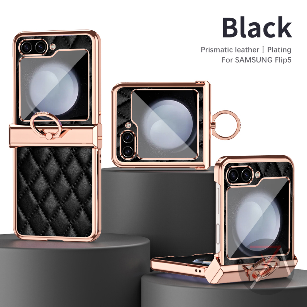 Jual NIO Case Samsung Galaxy Z Flip 6 5 5G Diamond Leather Kulit Hard ...