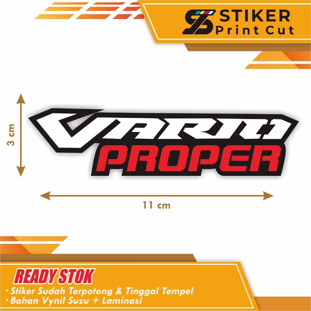 Jual STIKER OTOMOTIF PRINT CUT - STIKER MOTOR VARIO PROPER READY STOCK ...