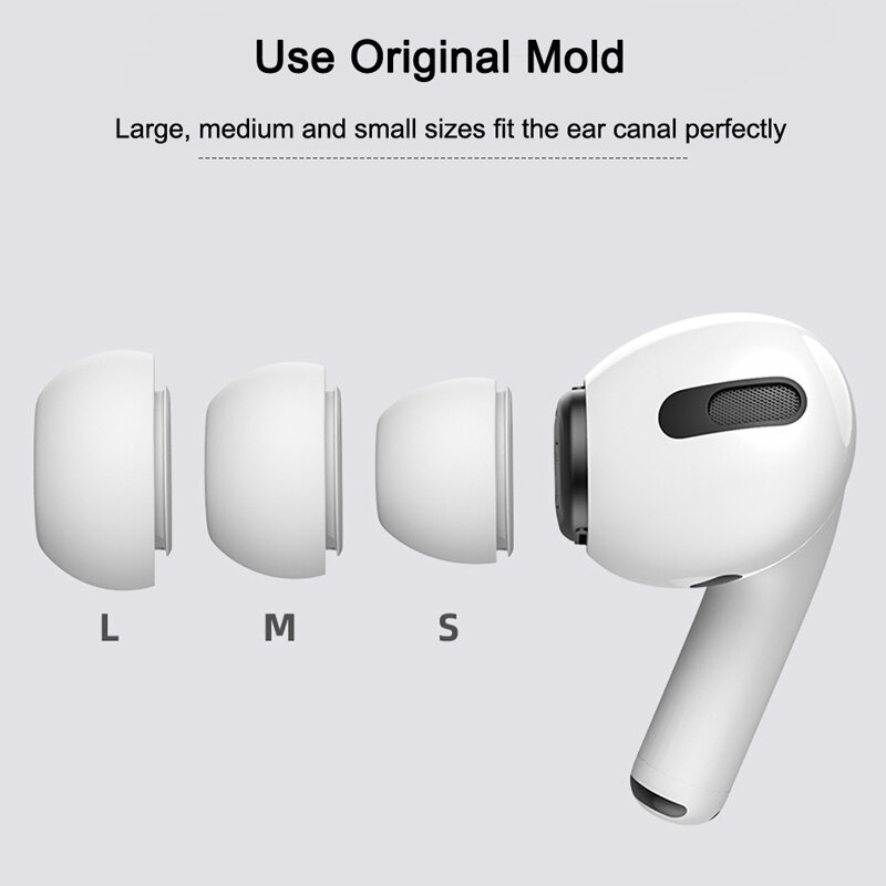 Jual Silicone Airpods Pro 3 Pasang S M L Air Pods Pro Plug in Soft ...